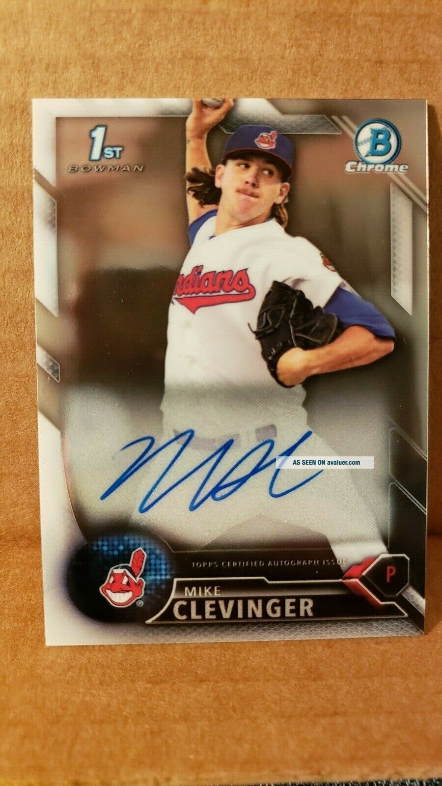 2016 Bowman Chrome Mike Clevinger Autograph RC Hot Rookie Auto | #6504276