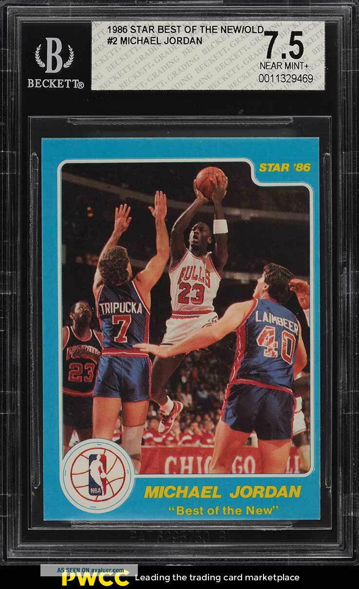 1986 Star Best Of The Old Michael Jordan ROOKIE RC 2 BGS 7. 5 NRMT ...