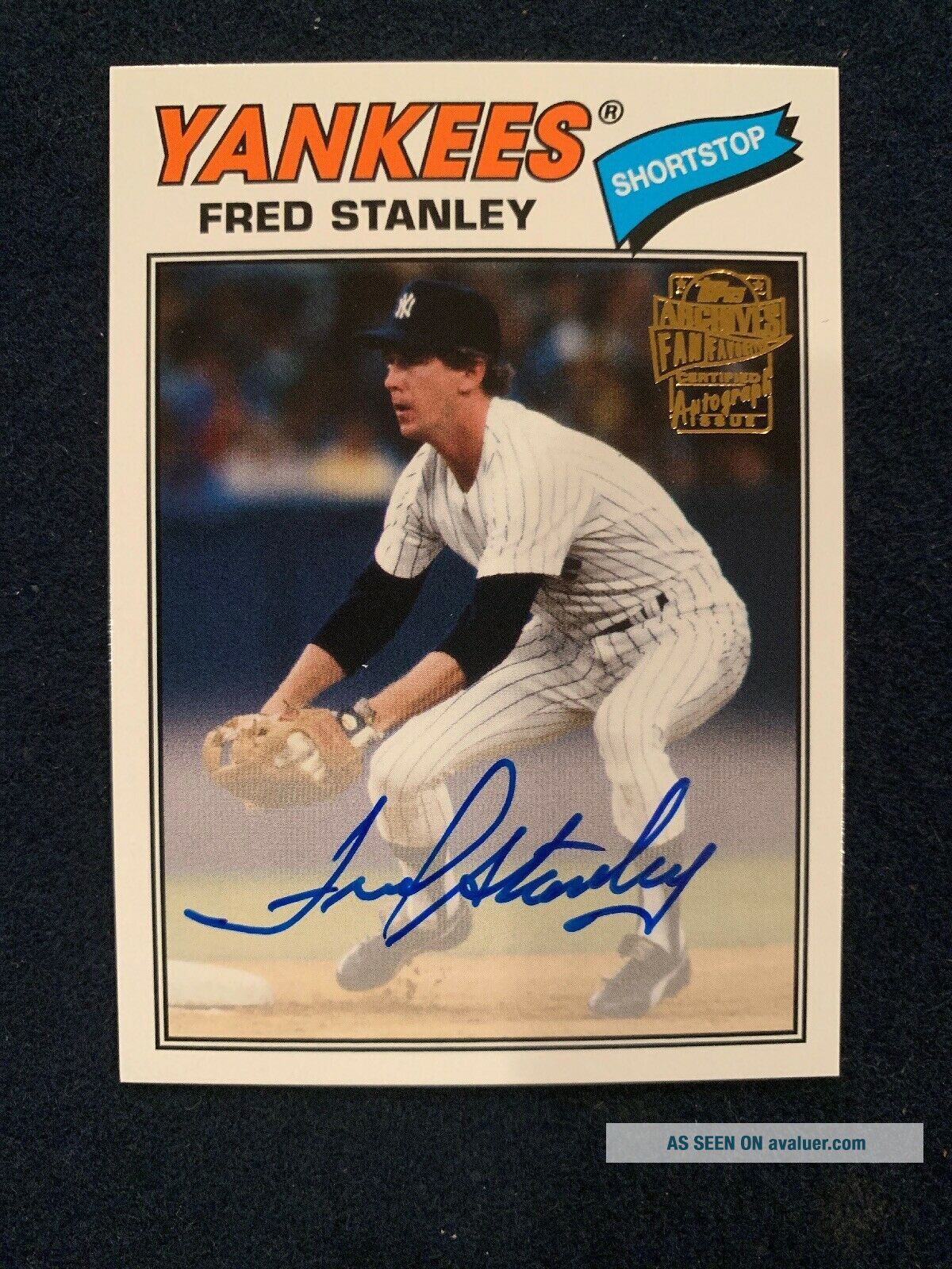 Fred Stanley 2019 Topps Archives Fan Favorite Autograph FFA - FS York ...