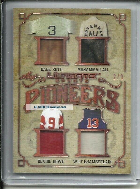 2019 Leaf Ultimate BABE RUTH MUHAMMAD ALI HOWE CHAMBERLAIN Pioneers ...