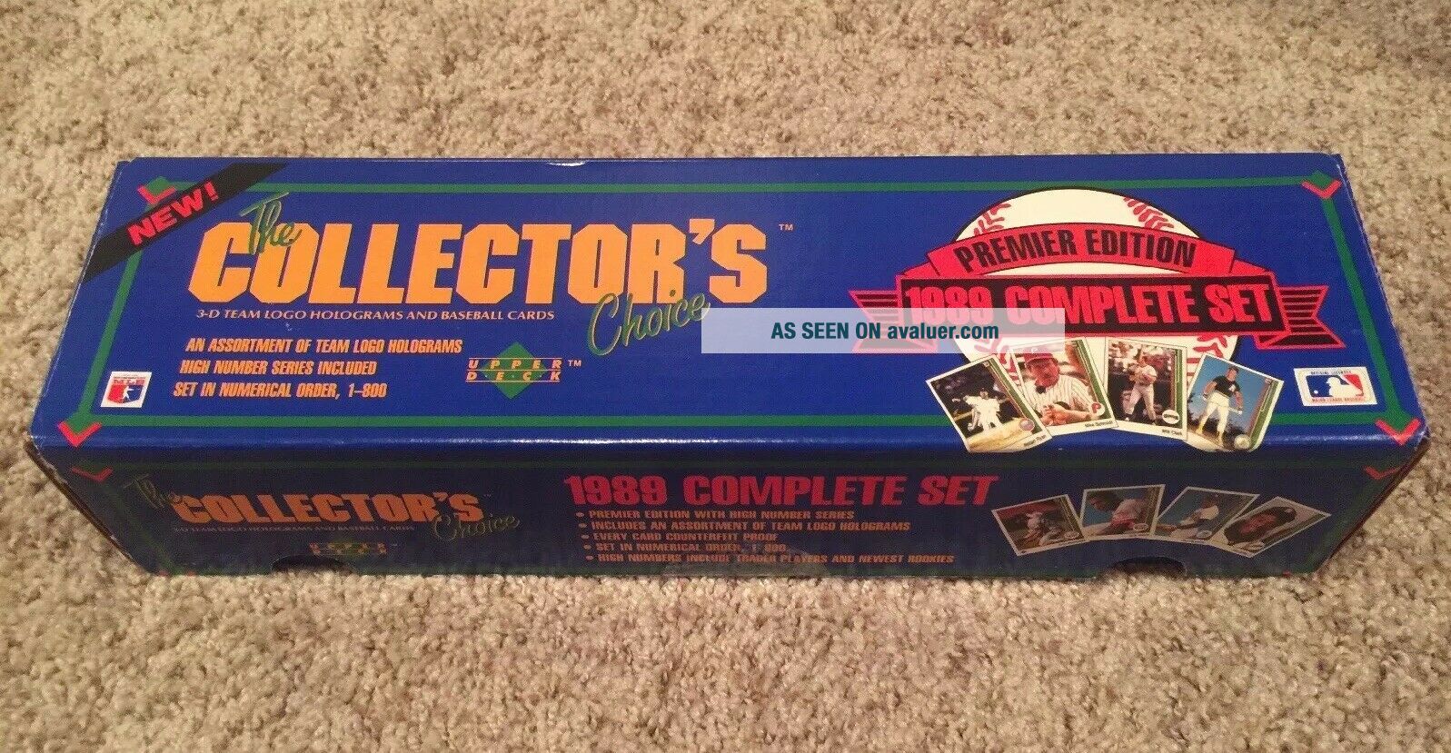 1989 Upper Deck Complete Factory Baseball Set Ken Griffey Jr. Rookie RC ...