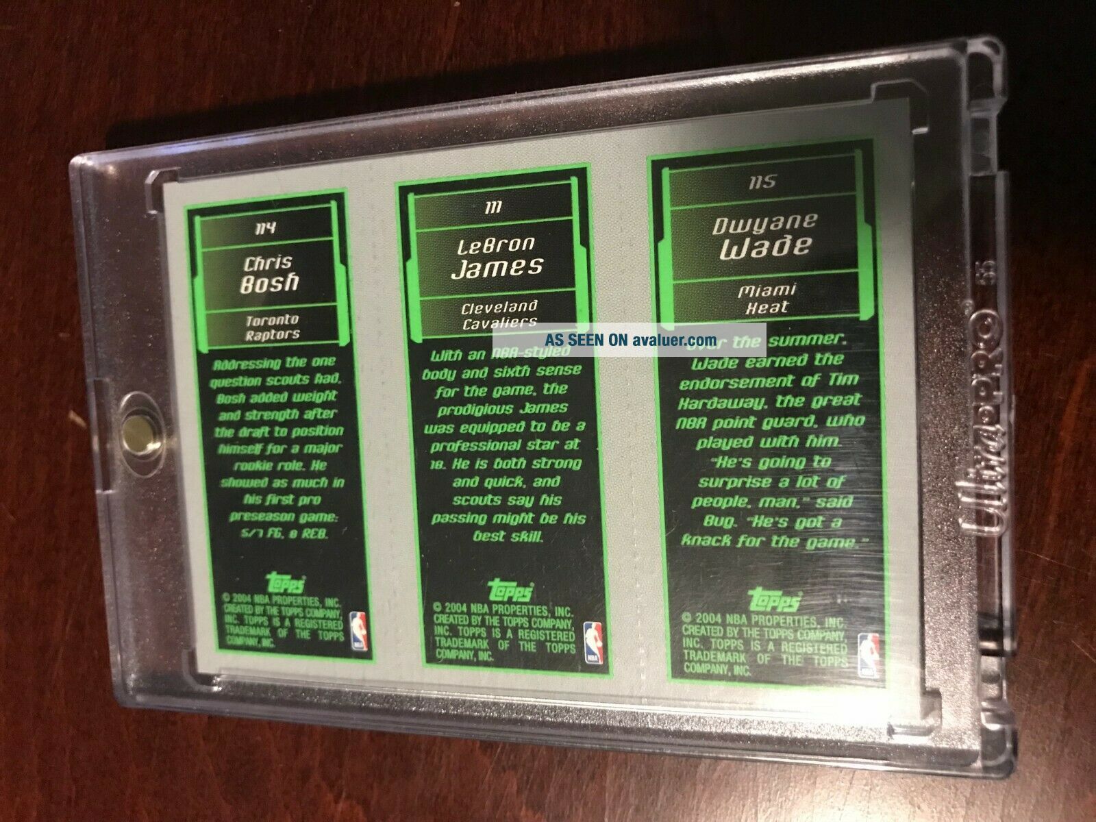 2003 - 04 TOPPS ROOKIE MATRIX DWYANE WADE LEBRON JAMES CHRIS BOSH RC ...
