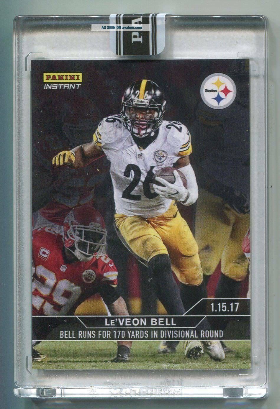 2016 Panini Instant BLACK Le ' Veon Bell 1/1 Pittsburgh Steelers | #6644133