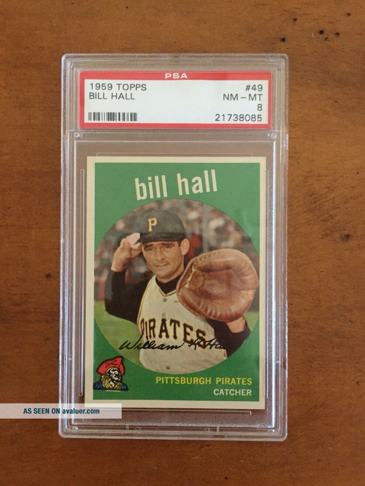1959 Topps 49 Bill Hall Baseball Card PSA 8 NM - MT | #6640642