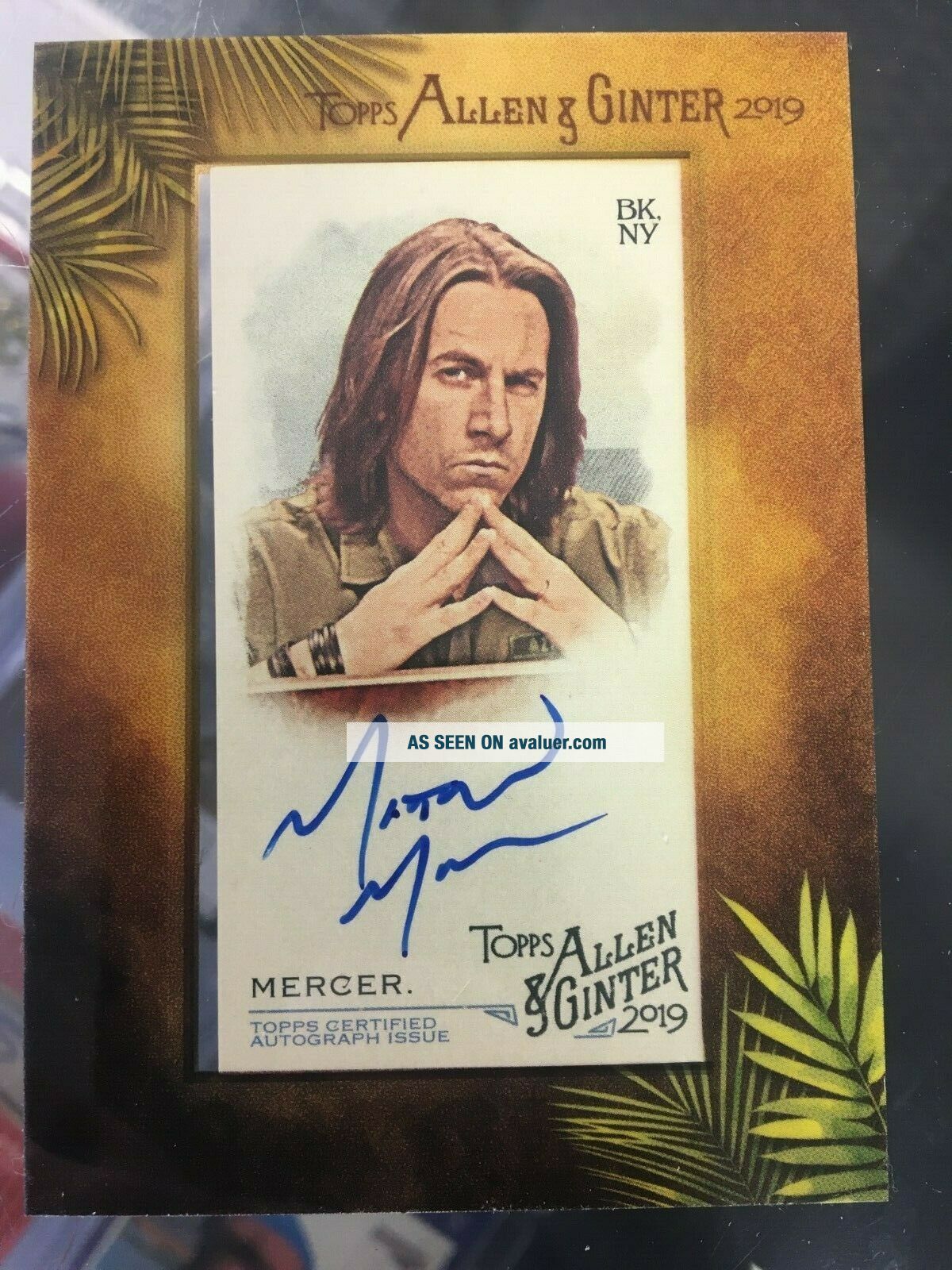 2019 Topps Allen & Ginter Auto Autograph Matthew Mercer Dungeonmaster ...