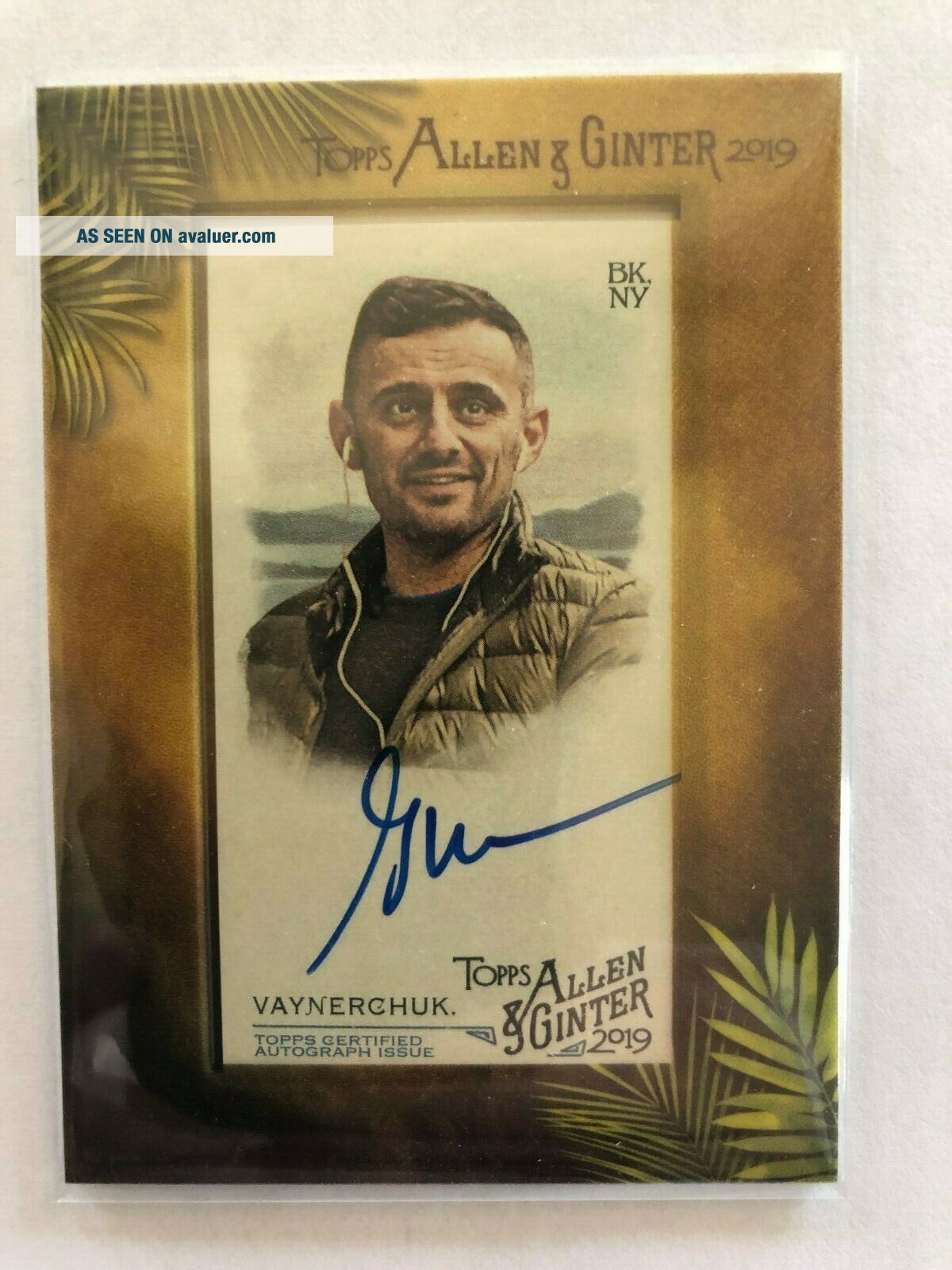 2019 Topps Allen & Ginter Gary Vaynerchuk Mini Framed Auto On Card ...