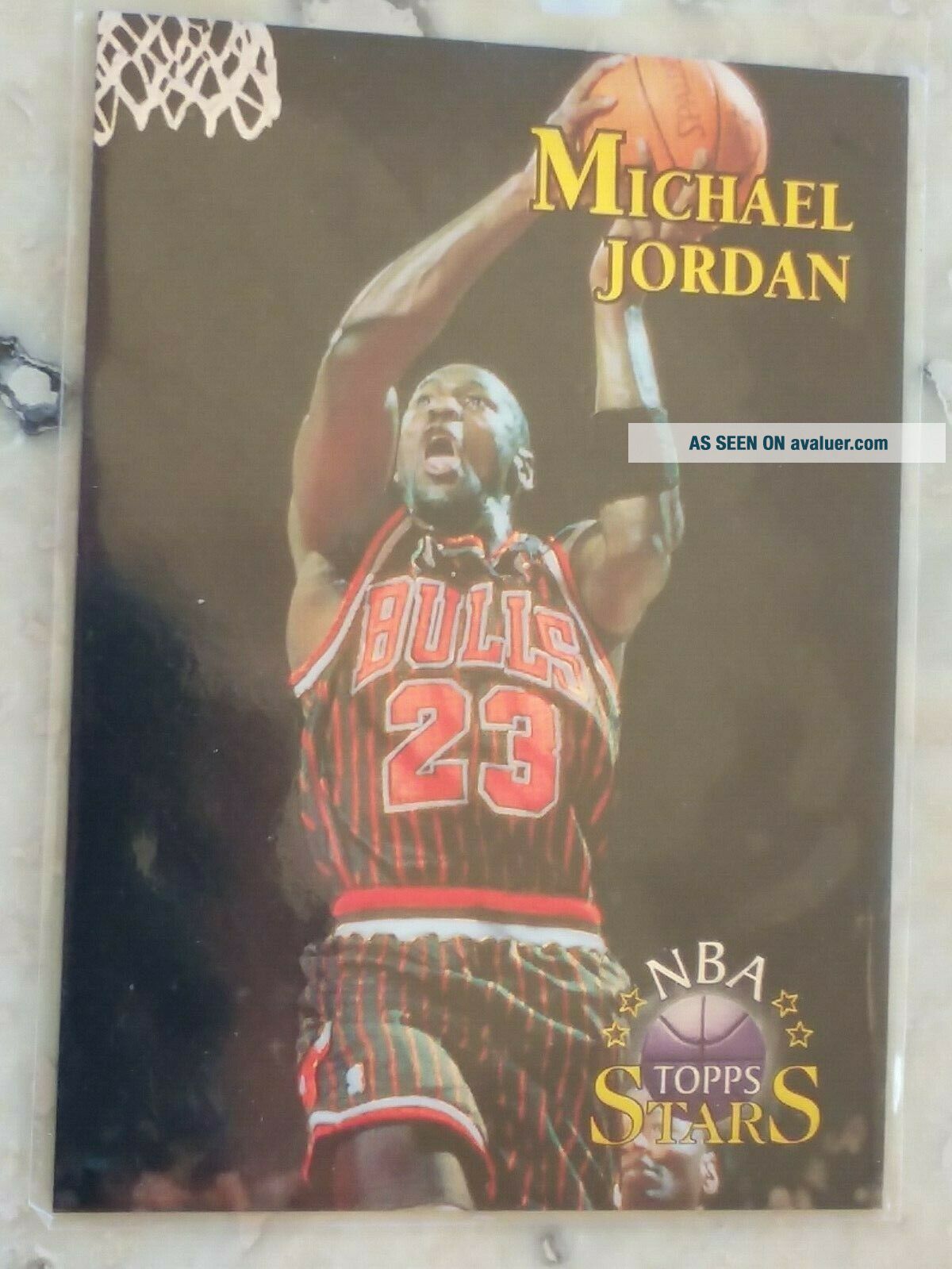 1996 Topps Michael Jordan Chrome Nba Topps Stars Insert Card 24 6700697