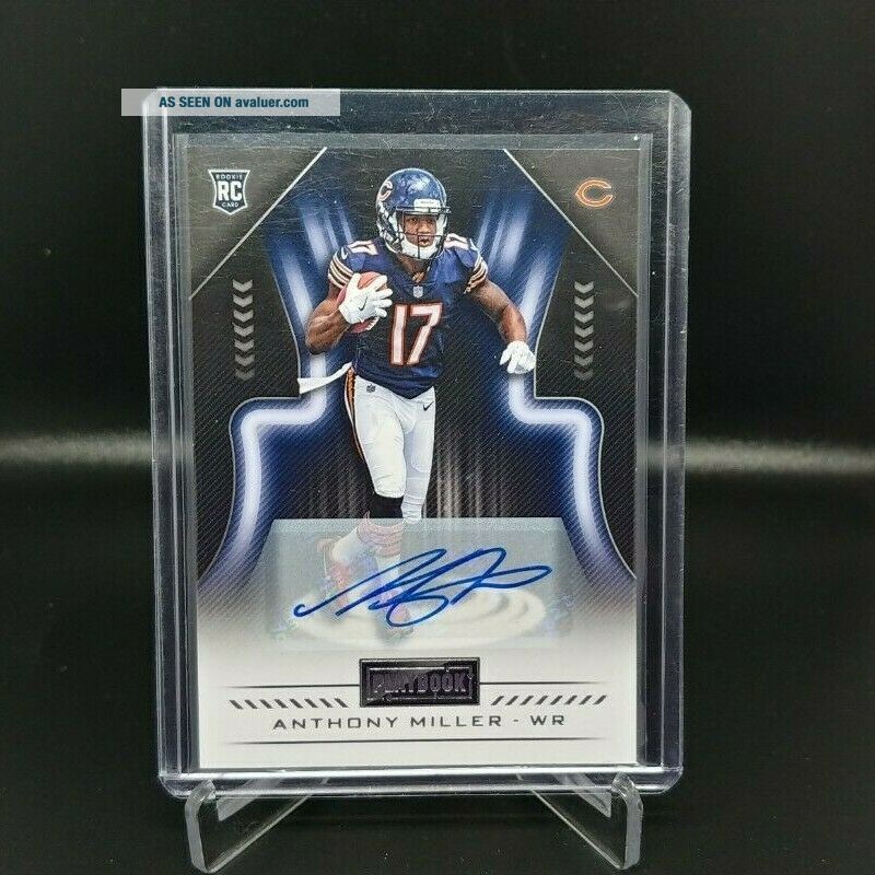 Anthony Miller RC 2018 Panini Playbook Signatures 114 Chicago Bears ...