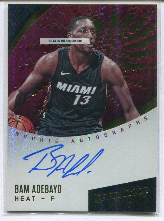 2017 - 18 PANINI REVOLUTION RC BAM ADEBAYO AUTO AUTOGRAPH | #6699272