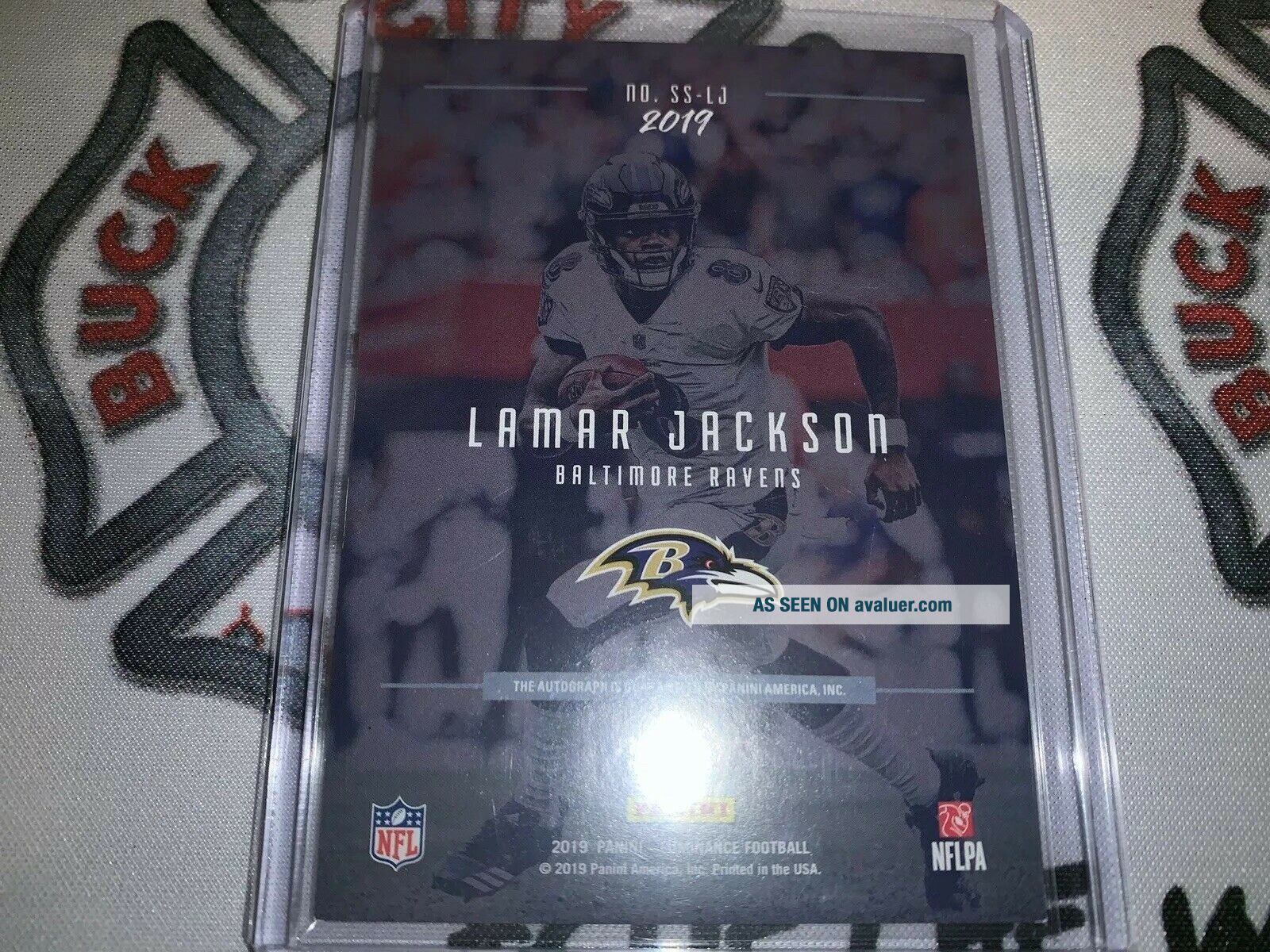 2019 Luminance Spotlight Signatures Lamar Jackson Auto /25 Ravens ...