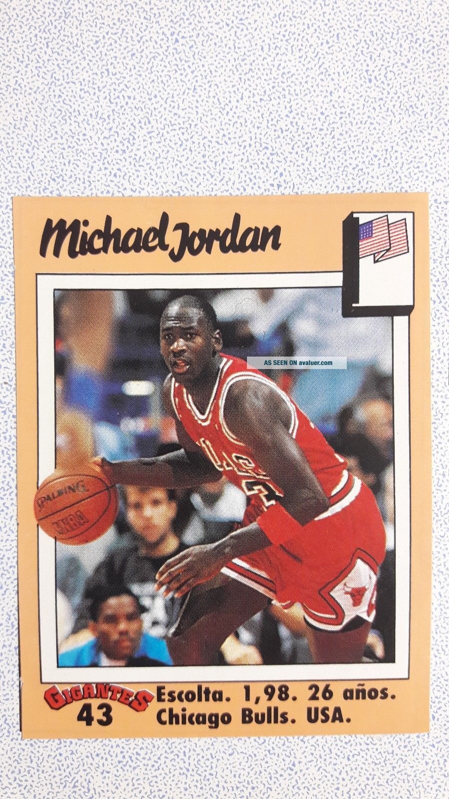 1988 MICHAEL JORDAN COMPLETE ALBUM SPANISH STICKERS GIGANTES, Album As ...