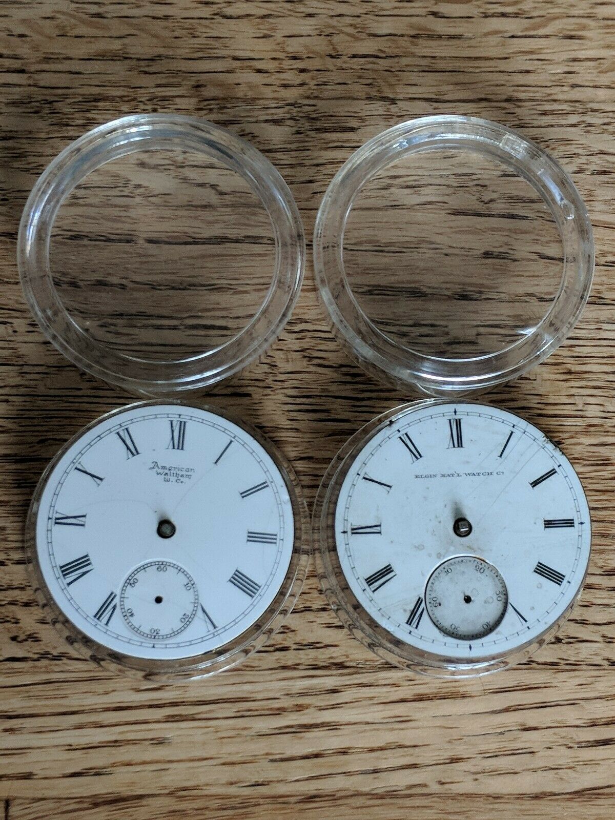 Antique Pocket Watch Movements, Elgin And Waltham. | #19586105