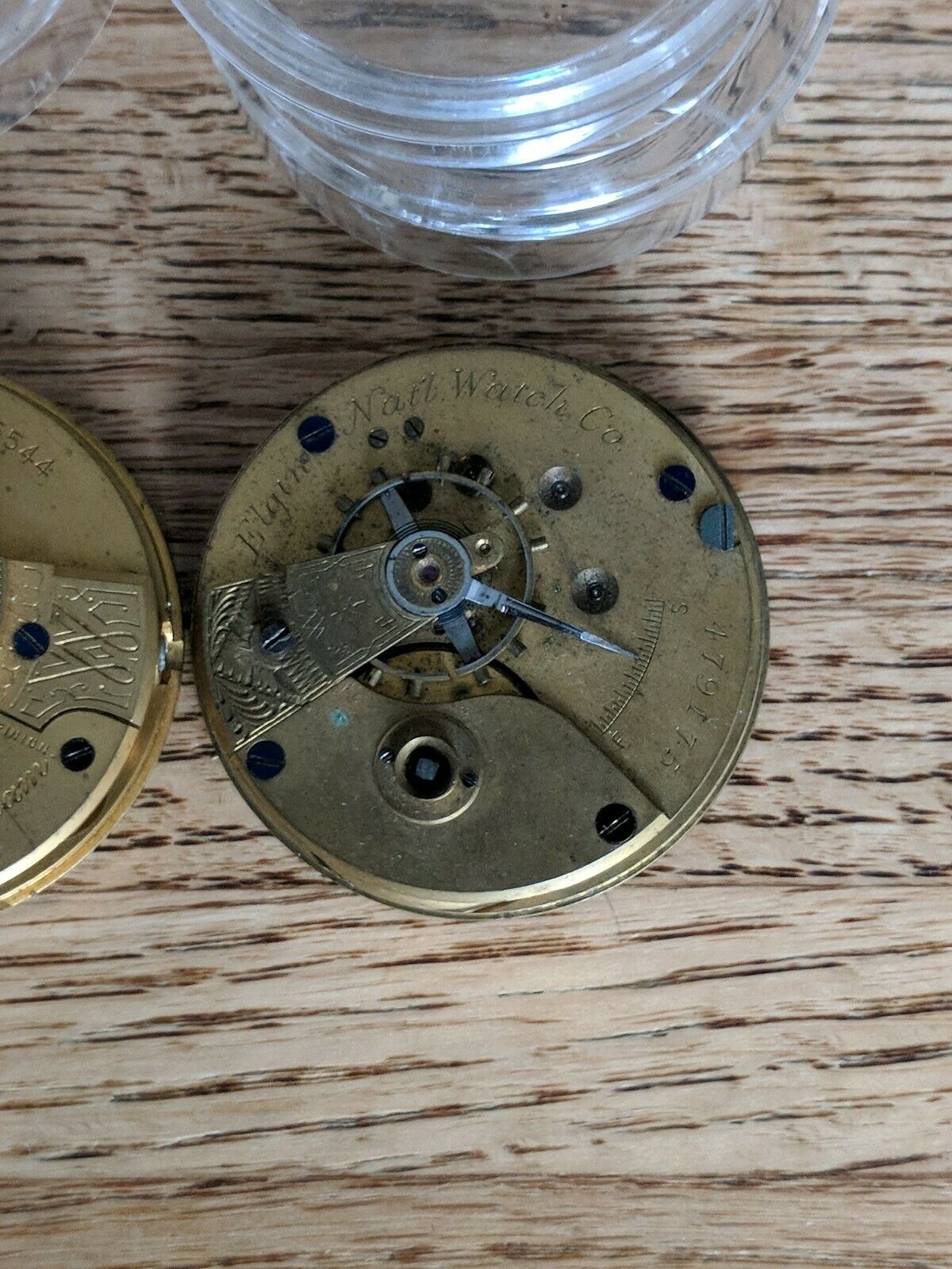 Antique Pocket Watch Movements, Elgin And Waltham. | #19586105
