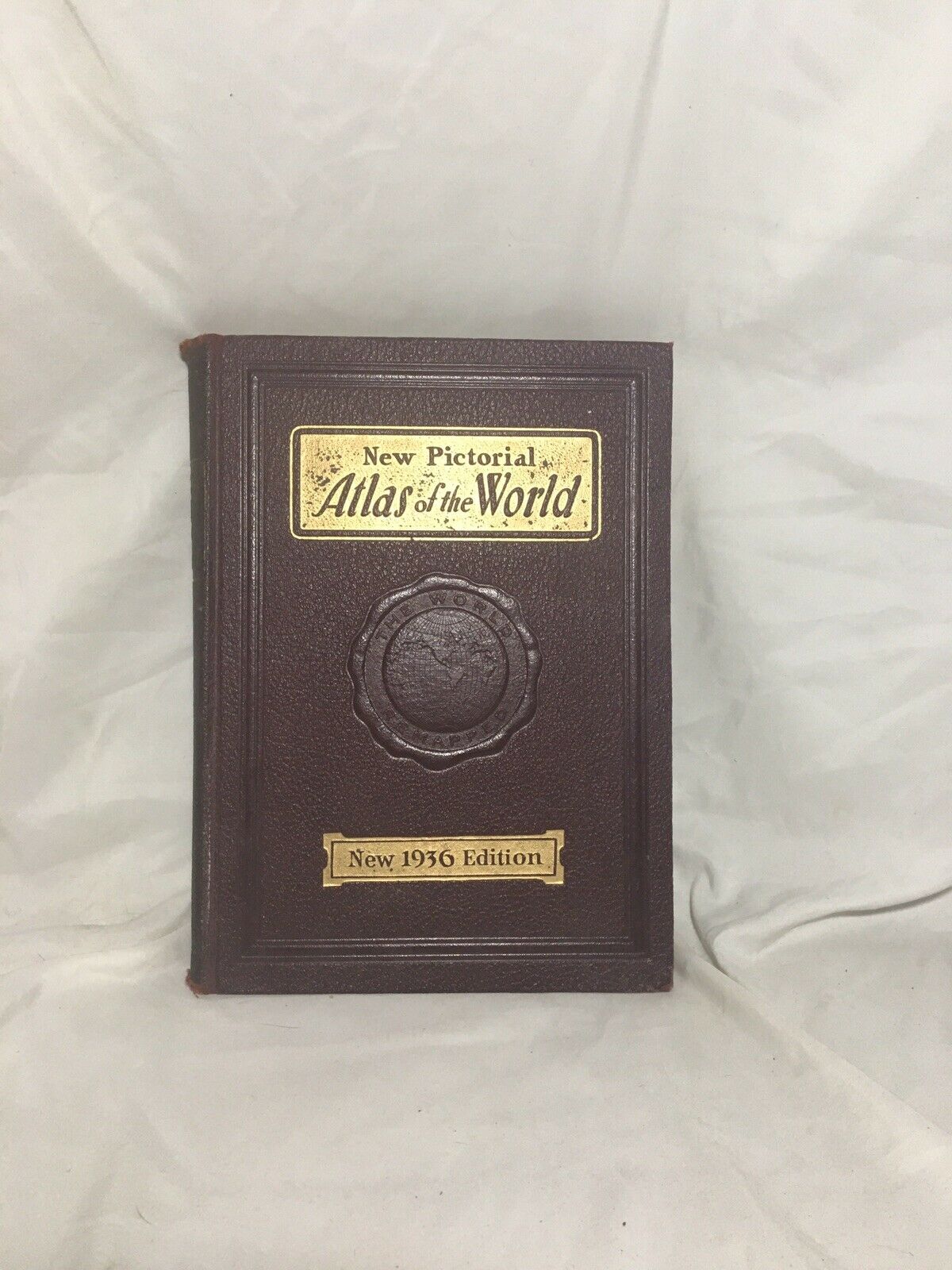 Vintage Antique Book Pictorial Atlas Of The World - 1936 - Color Maps ...