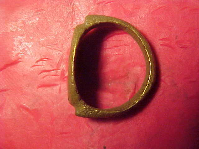 Roman Engraved Brass Ring Circa 1st - 4th Century AD. (Bull) | #19598191