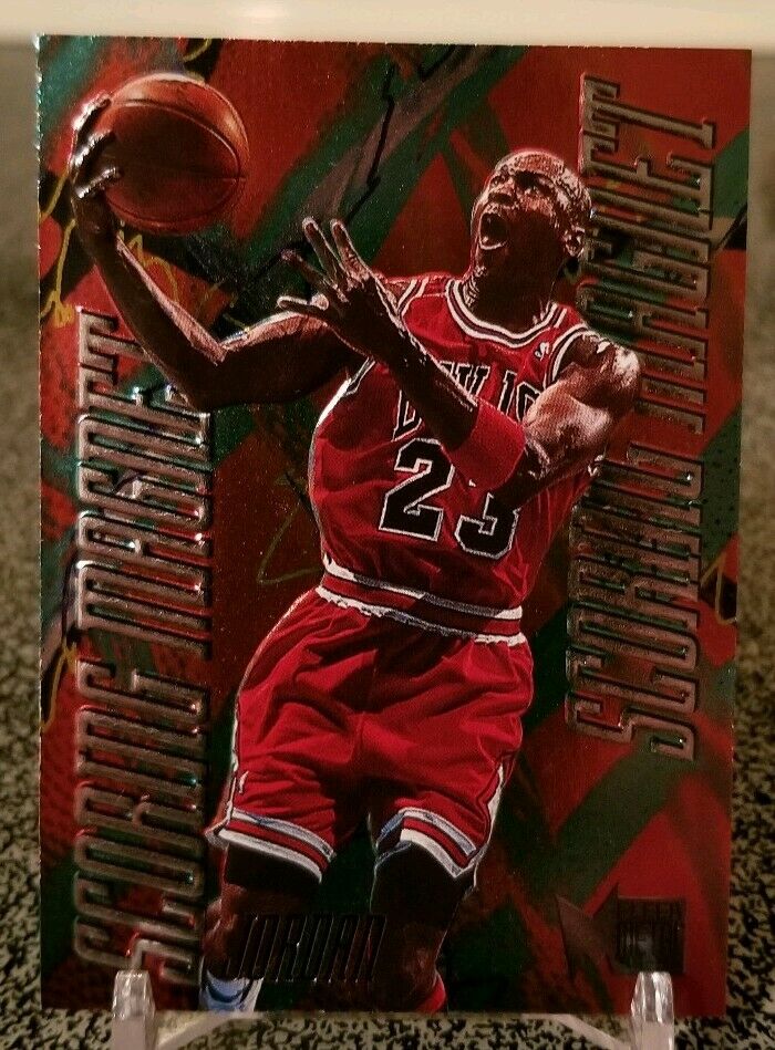 1996 Fleer Metal Scoring Magnet Michael Jordan 4 Rare | #19606125