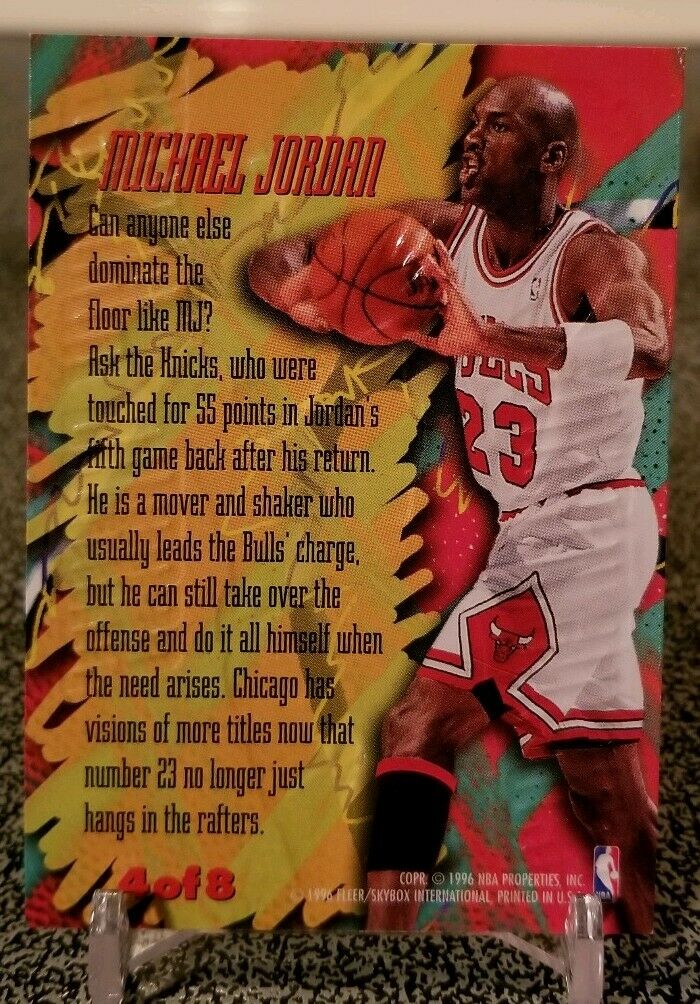 1996 Fleer Metal Scoring Magnet Michael Jordan 4 Rare | #19606125