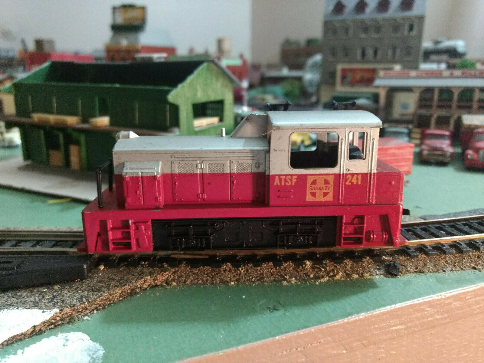 HO Scale Tyco ATSF Santa Fe Switch Engine Yard Engine No 241 Vintage ...