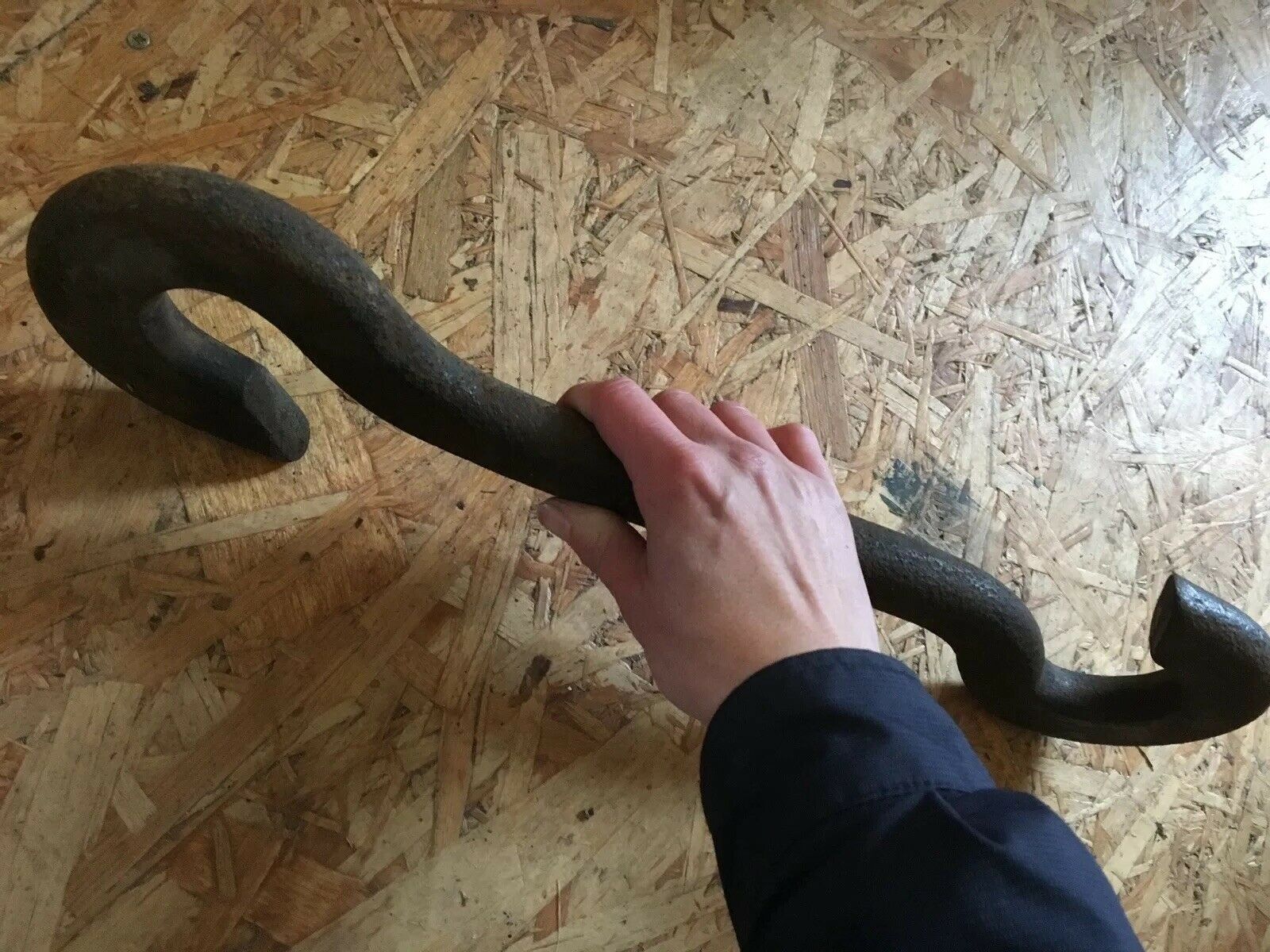 Heavy Cast Iron Farm Tool Double Ended ‘Hook’ 3kg | #19635072