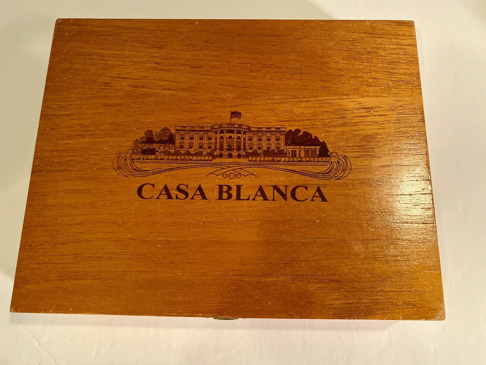 Rare Vintage Casa Blanca “Presidente” Grade A Wood Cigar Box | #19657704