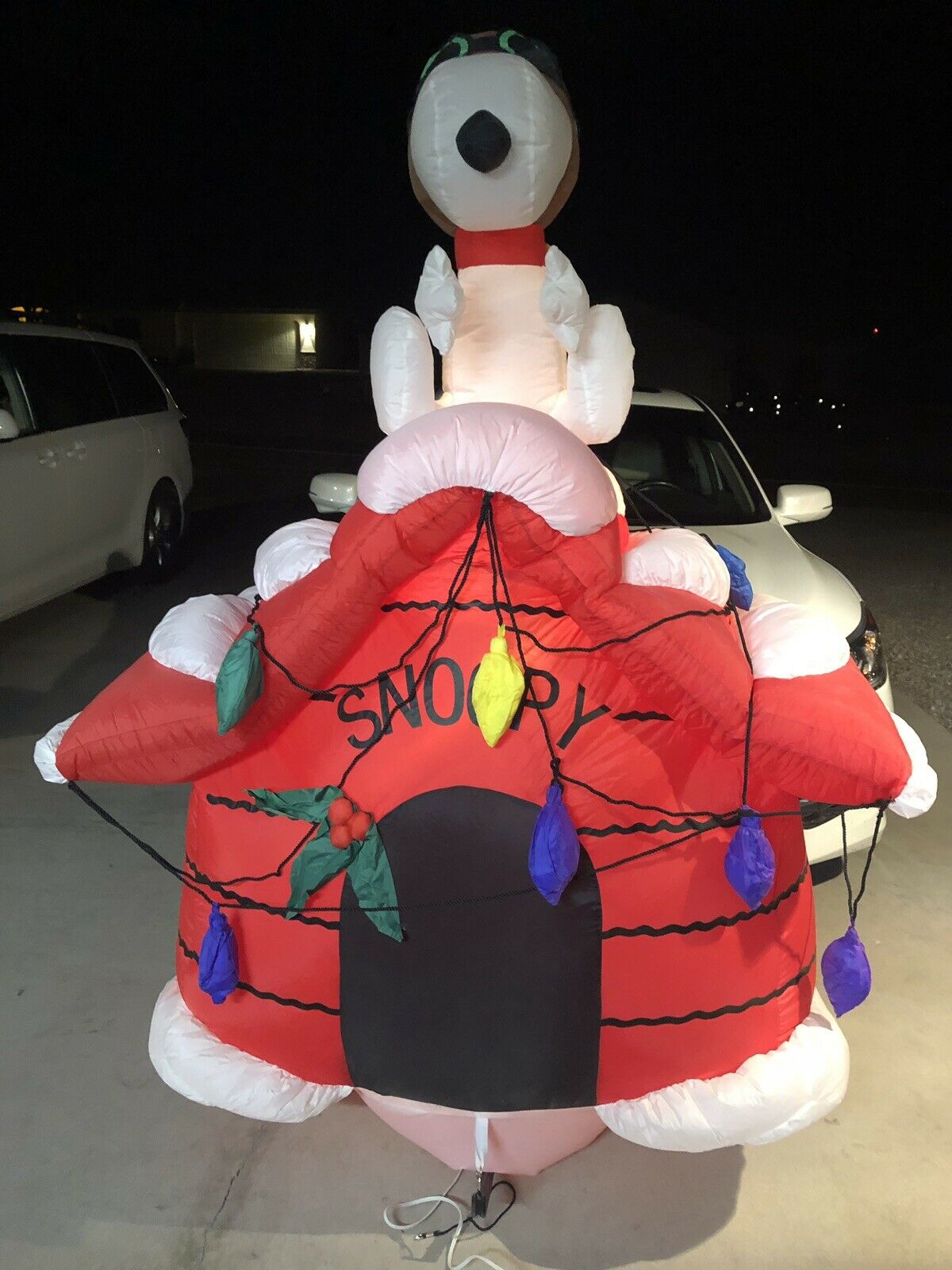 RARE 7’ Snoopy Red Baron Peanuts Christmas Airblown Inflatable | #19665558