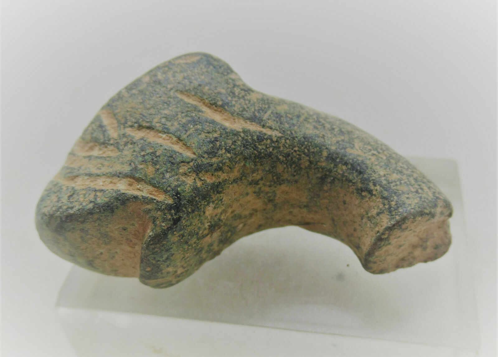 RARE ANCIENT ROMAN BRONZE POMMEL. LIONHEAD. VERY RARE LEGIONARY OBJECT ...