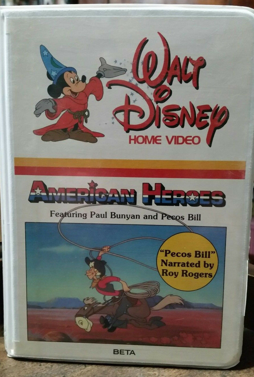 WALT DISNEY AMERICAN HEROES RARE BETA TAPE Clam Shell 141BS | #19669263