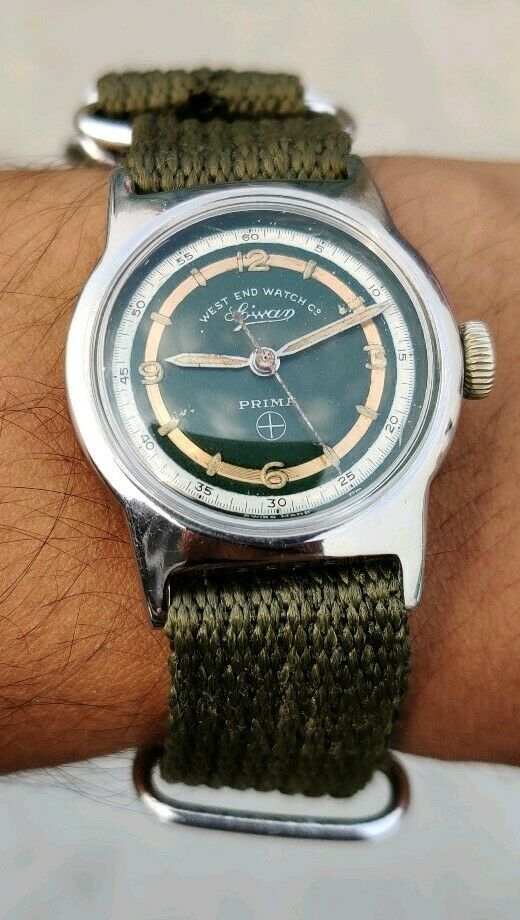 Rare Vintage West End Watch SOWAR Prima Hand - Winding Swiss Made Men ...
