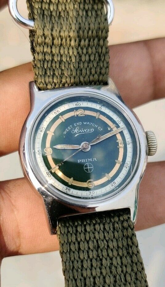 Rare Vintage West End Watch SOWAR Prima Hand - Winding Swiss Made Men ...