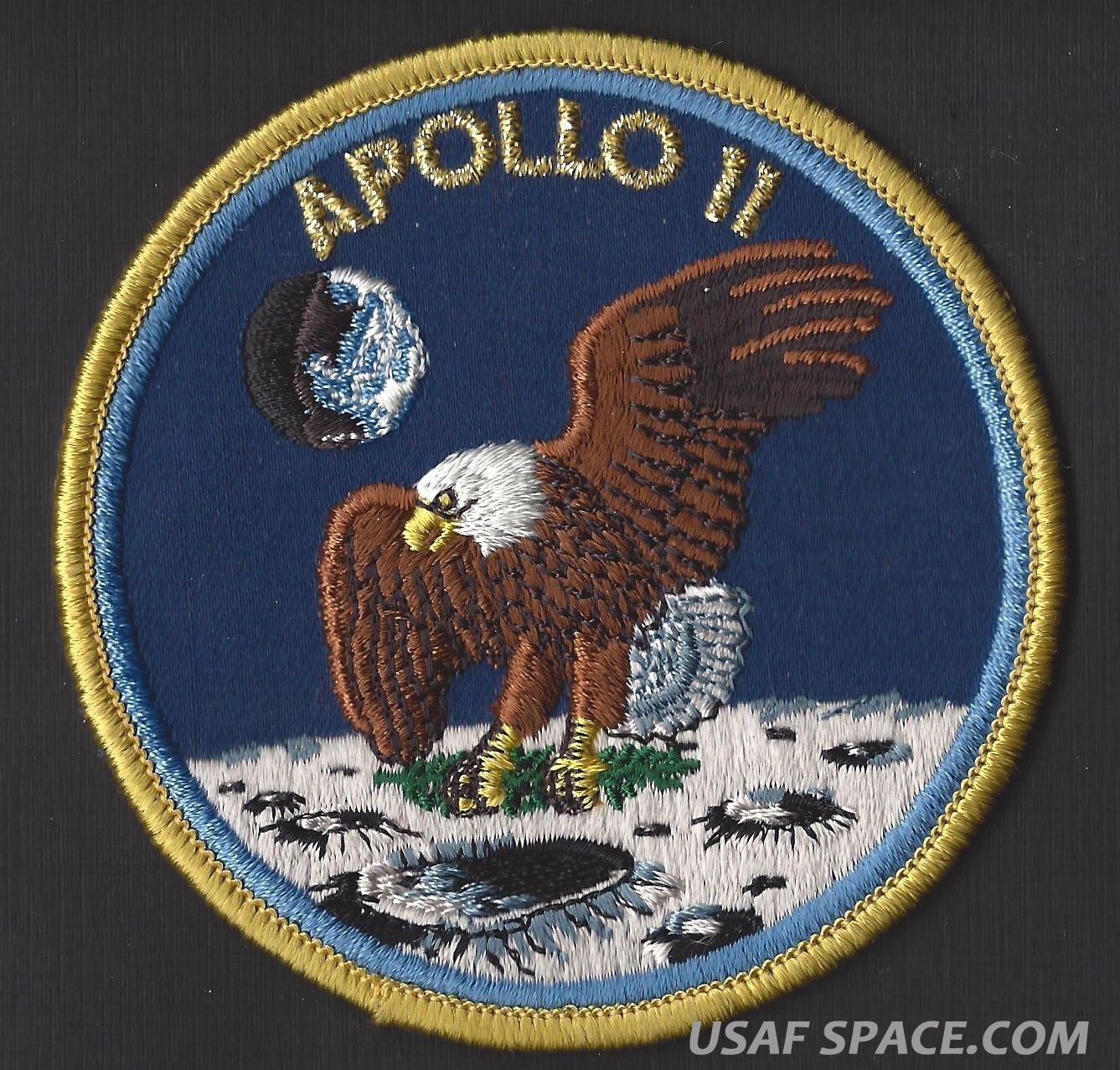 RARE APOLLO 11 LION BROTHERS VINTAGE NASA CLOTH BACK SPACE PATCH ...