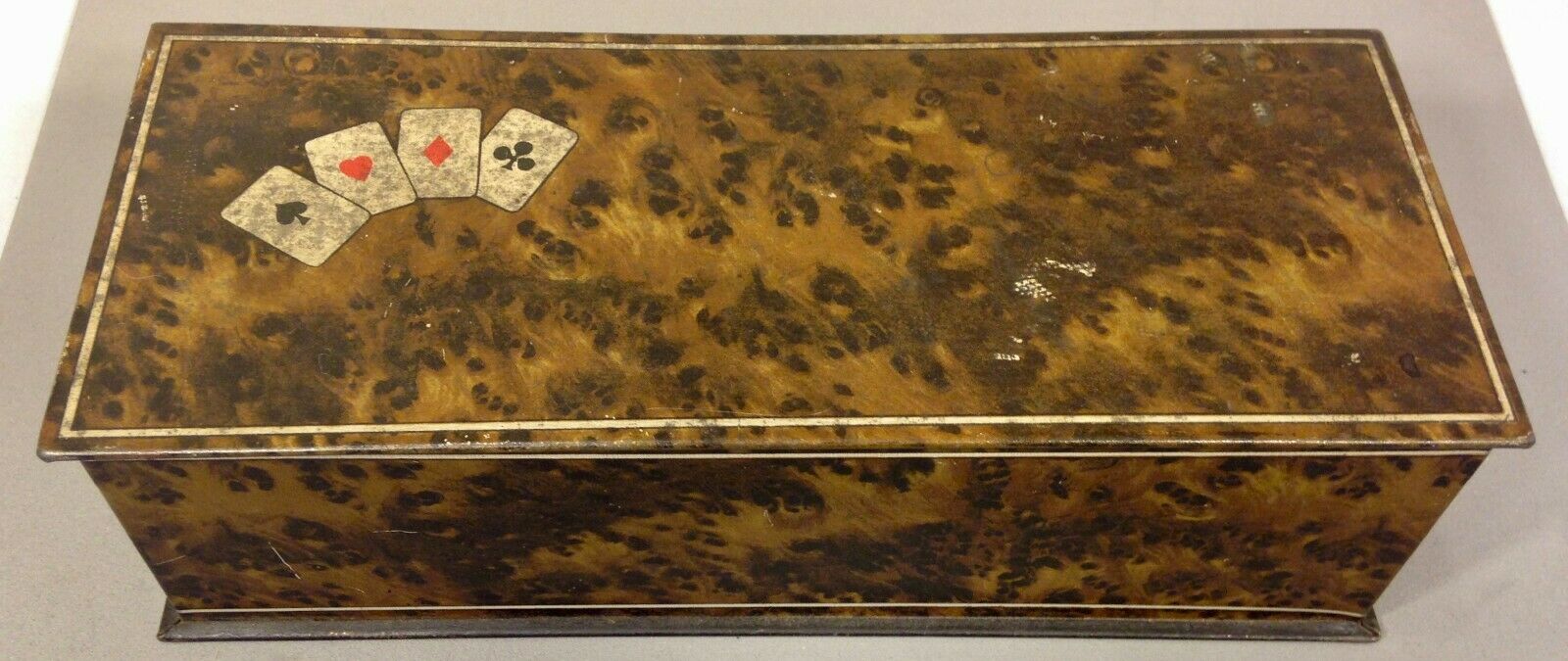 Antique English 1800s MACFARLANE LANG & Co ' S BISCUITS TIN PLAYING ...