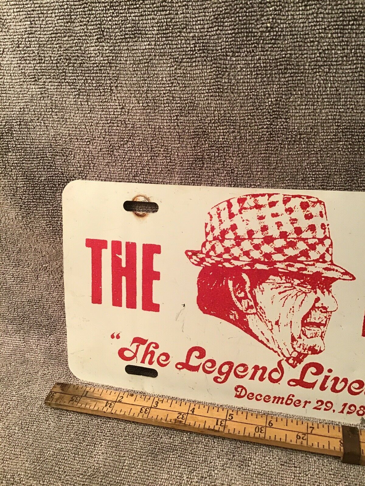 Rare Paul Bear Bryant 1982 License Plate University Of Alabama | #19714011
