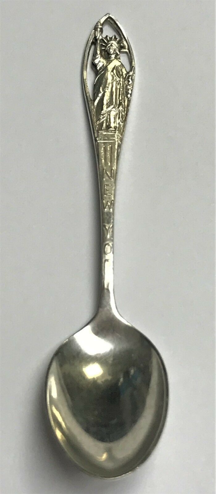 Sterling Silver YORK Statue Of Liberty Souvenir Spoon Marked Watson Co ...