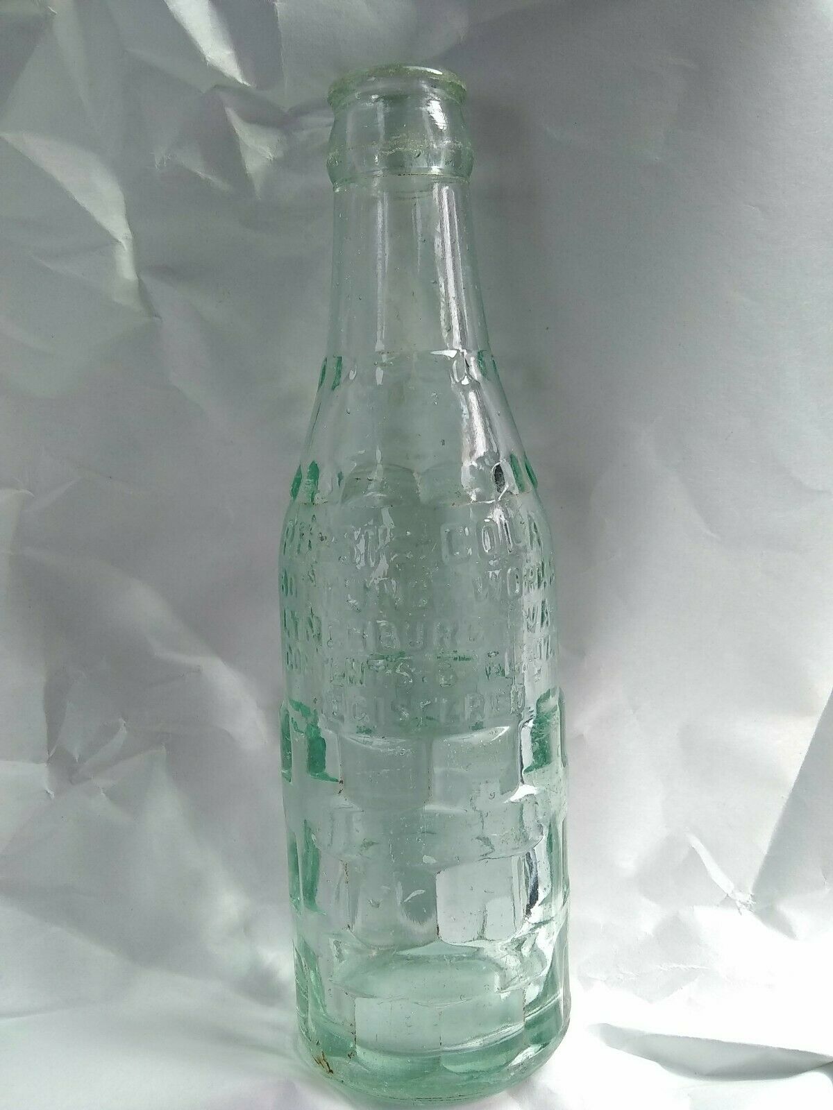 RARE VINTAGE PEPSI COLA BOTTLE LYNCHBURG VA CHECKERBOARD C 1920 GLASS ...