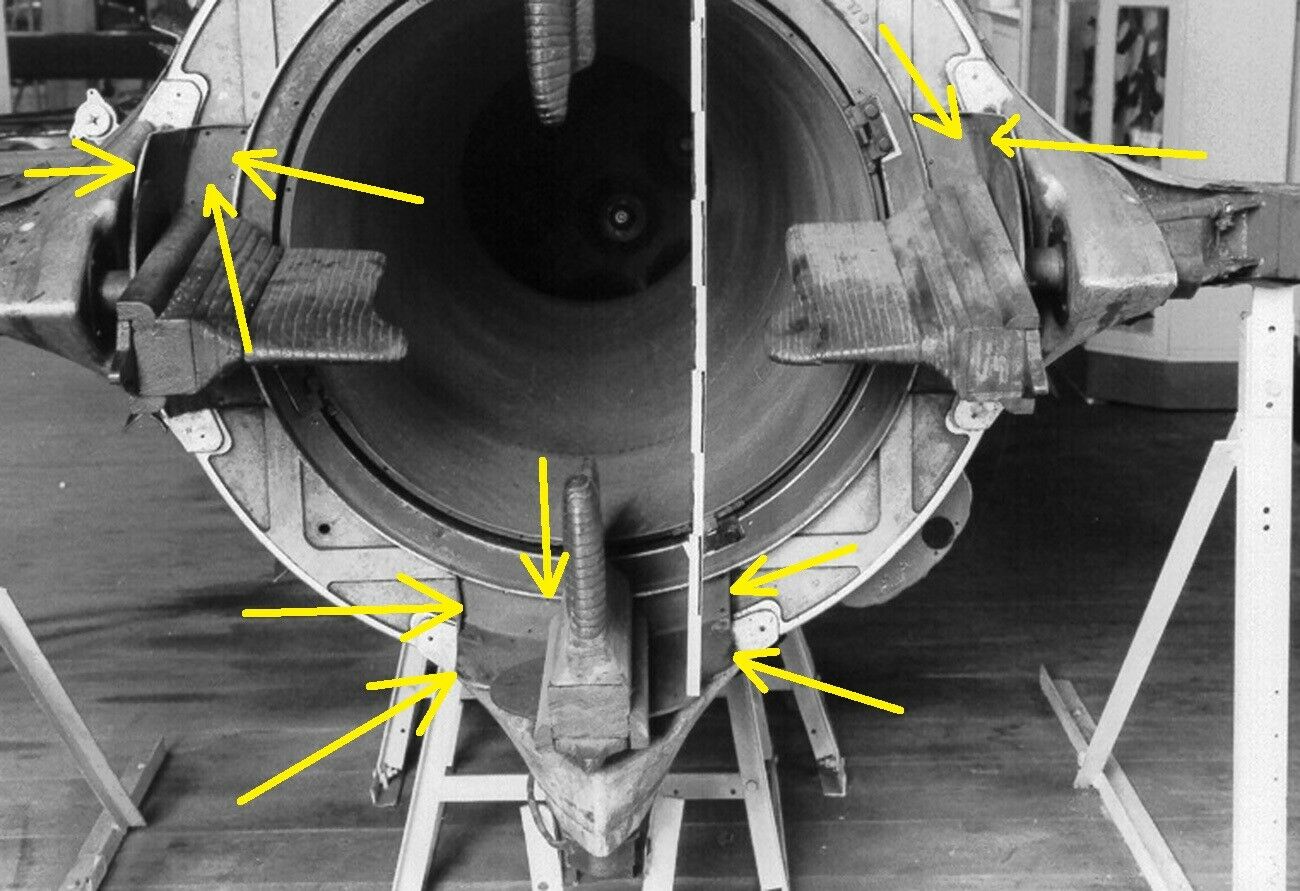WW2 German V2 Rocket A4 BIG Piece Of Stabilizer From Engine Base 1 Kg ...