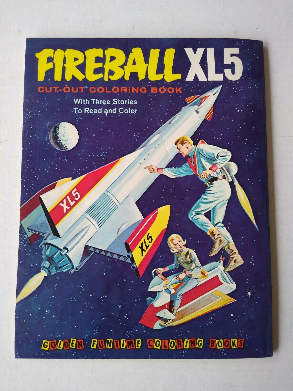 Vintage 1964 Fireball XL5 Cut - Out Coloring Book Rare | #19750327