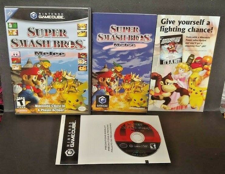 Smash Bros. Melee - Nintendo GameCube Game NGC Rare Complete Mario ...