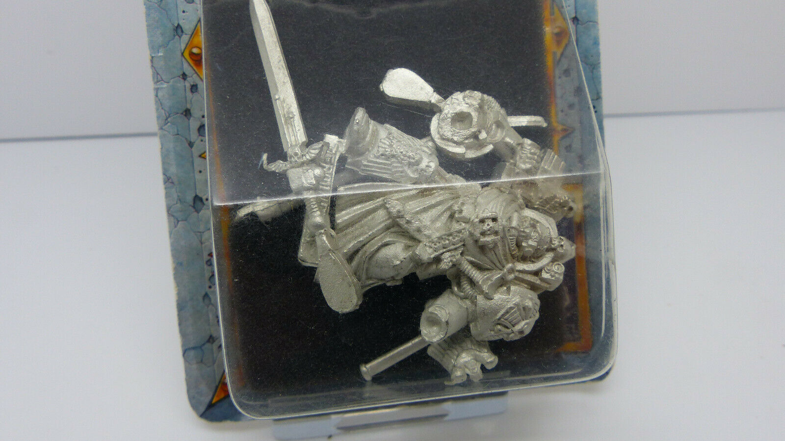 WARHAMMER 40K SPACE MARINE TERMINATOR CAPTAIN RARE SW METAL BLISTER OOP ...