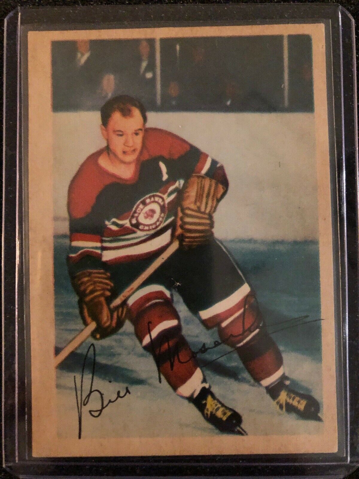 1953 - 54 Parkhurst 80 Bill Mosienko - Chicago Blackhawks - RARE ...