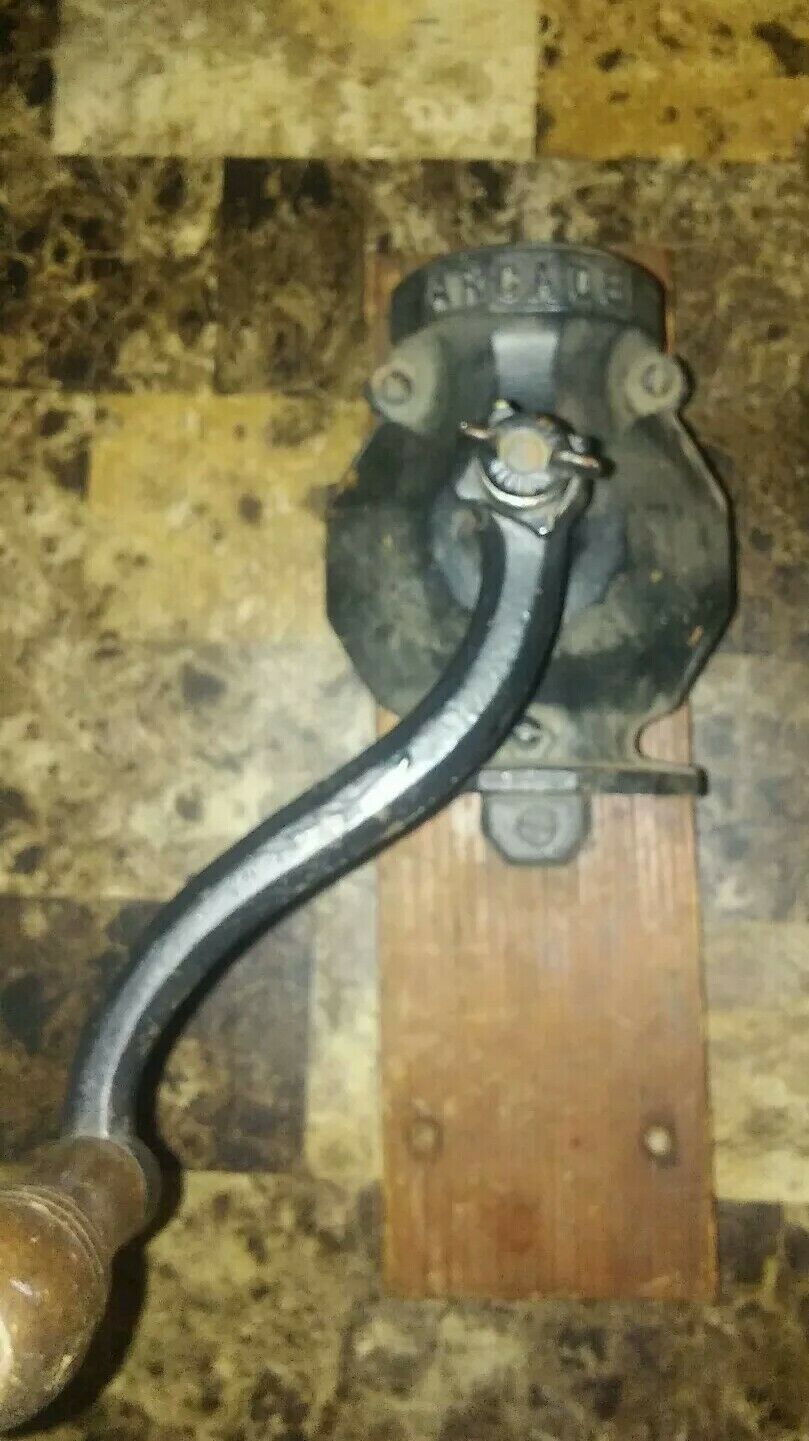 Antique Arcade Cast Iron Wall Mount Coffee Grinder | #19810016