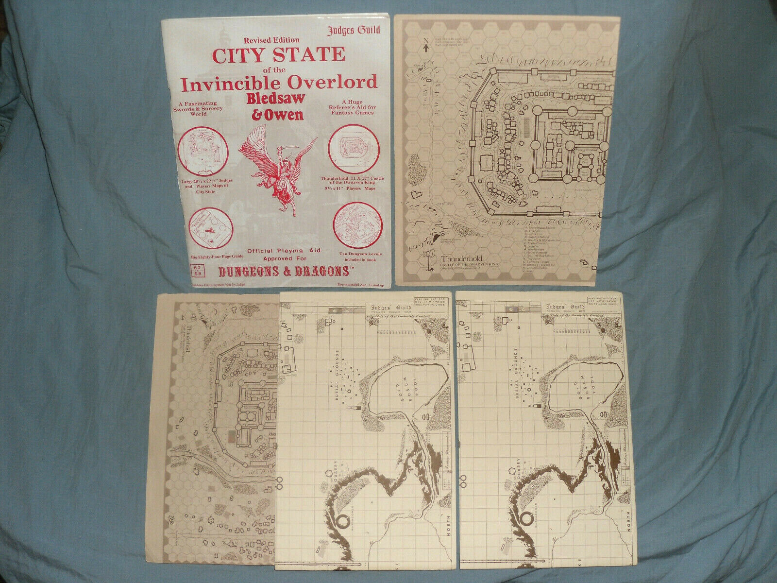 Judges Guild D&D - REVISED CITY STATE OF THE INVINCIBLE OVERLORD (VERY ...