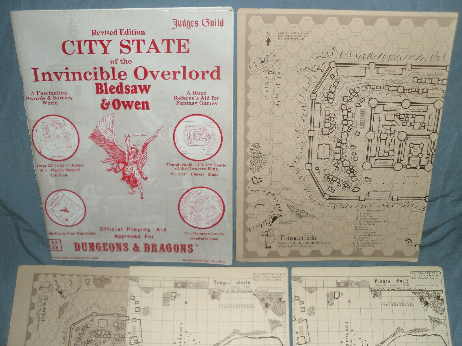 Judges Guild D&D - REVISED CITY STATE OF THE INVINCIBLE OVERLORD (VERY ...