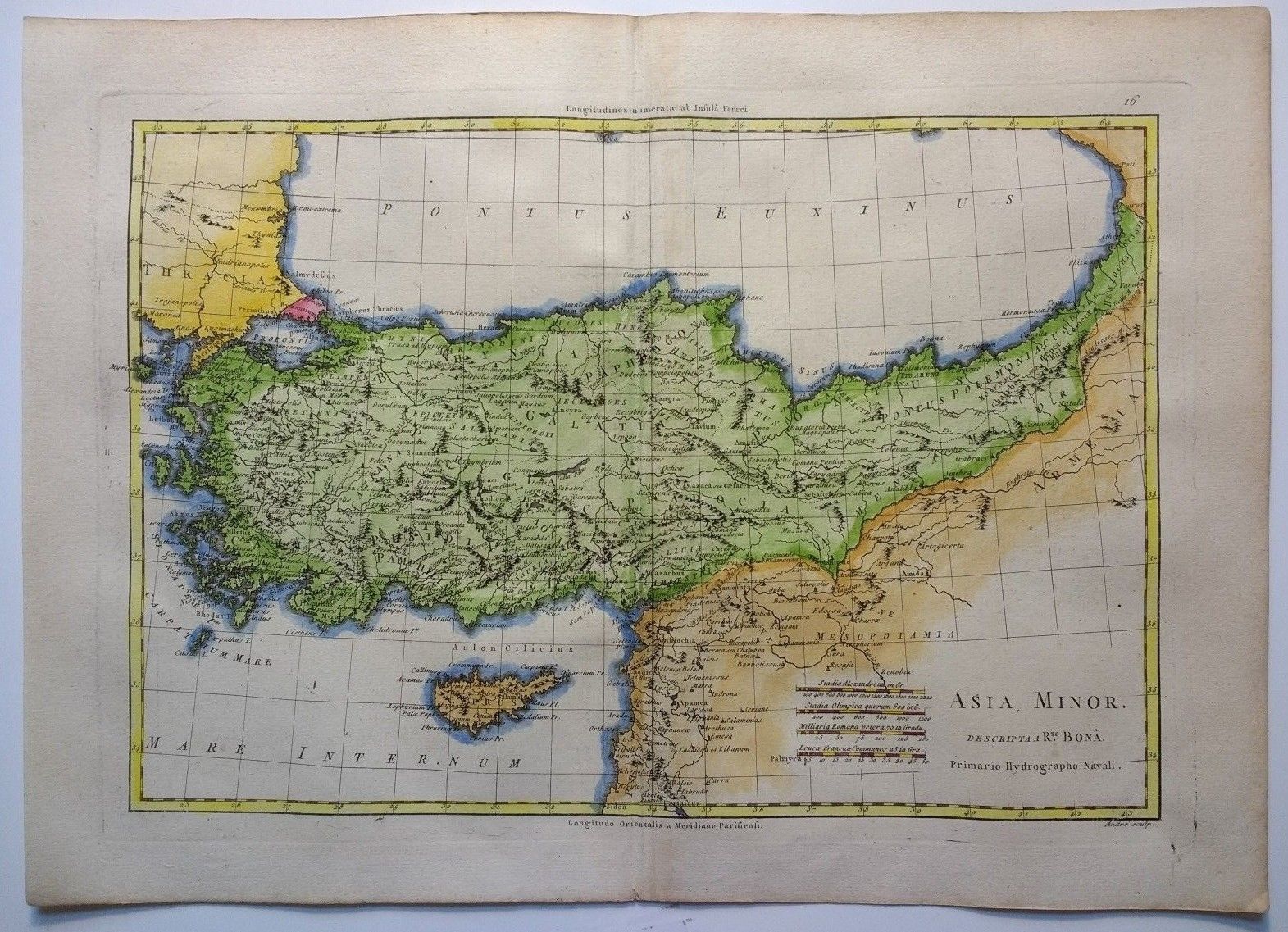Antique Map Of Asia Minor By Rigoberto Bonne 1787 | #19827663