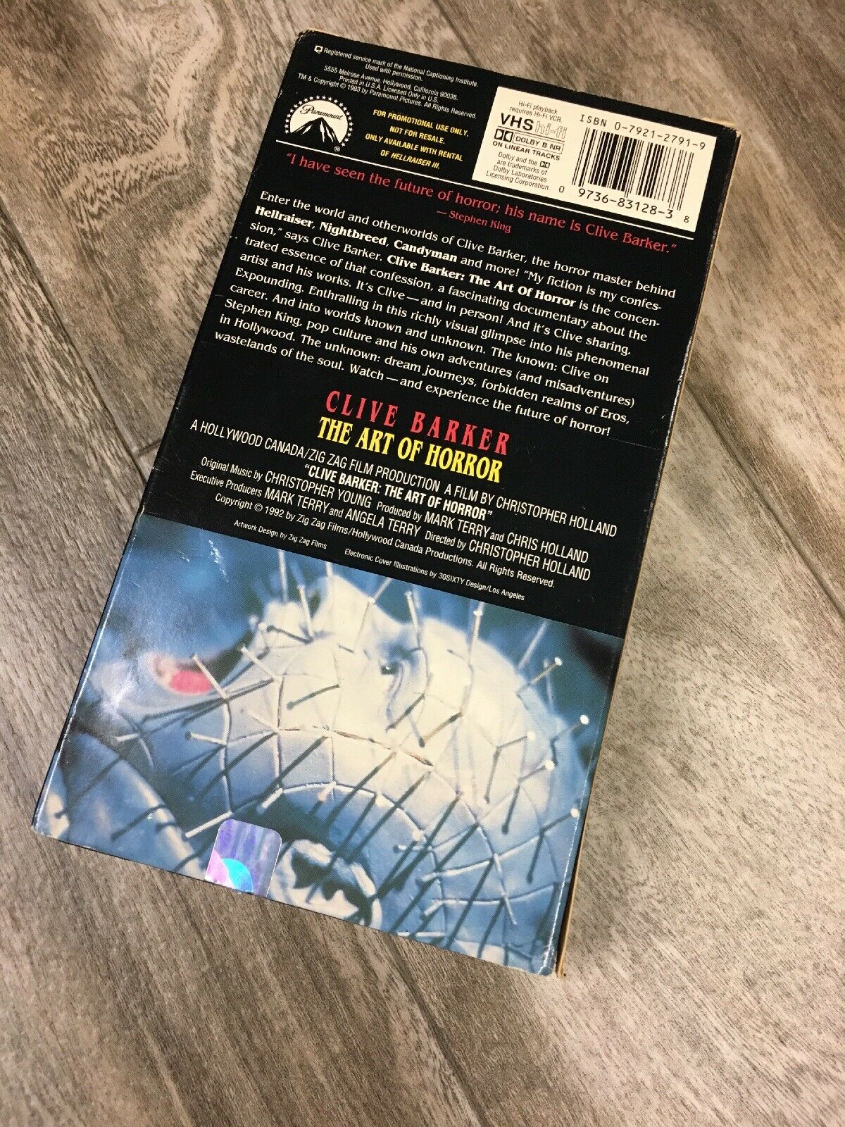 Clive Barker The Art Of Horror VHS Rare Horror Hellraiser | #19832902