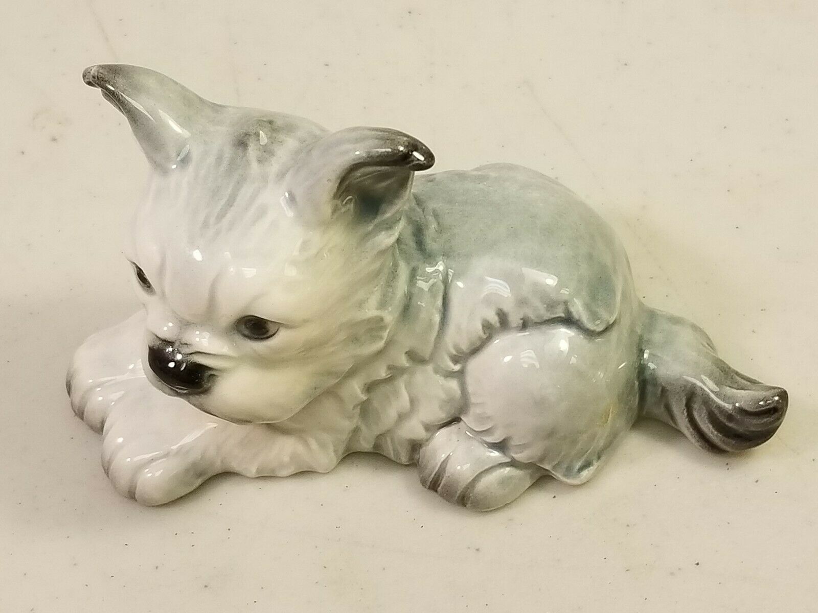 Goebel West Germany Porcelain Dog Figurine - Rare Laying Terrier ...