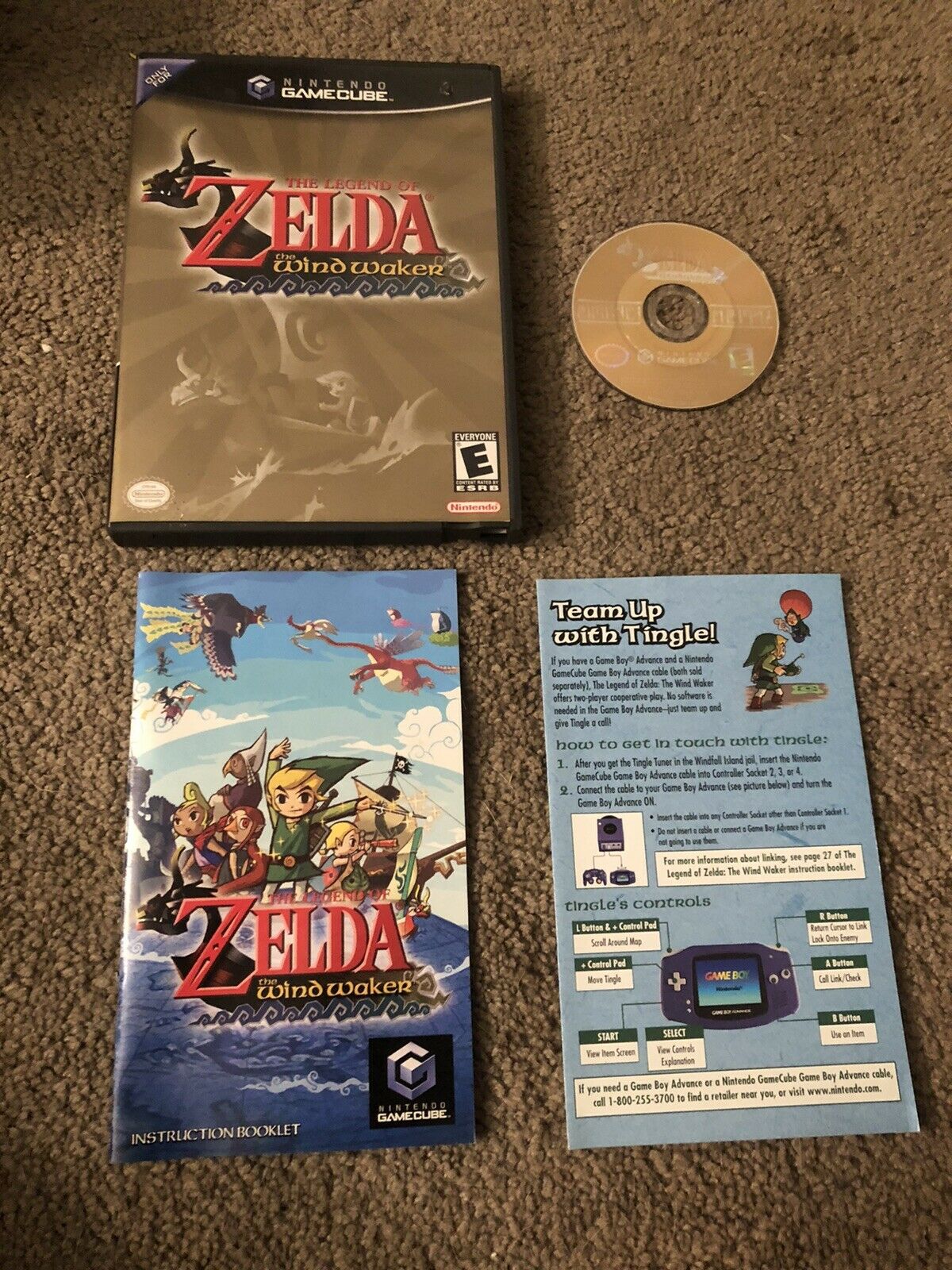 RARE Legend Of Zelda: The Wind Waker (Nintendo GameCube, 2003) CIB ...