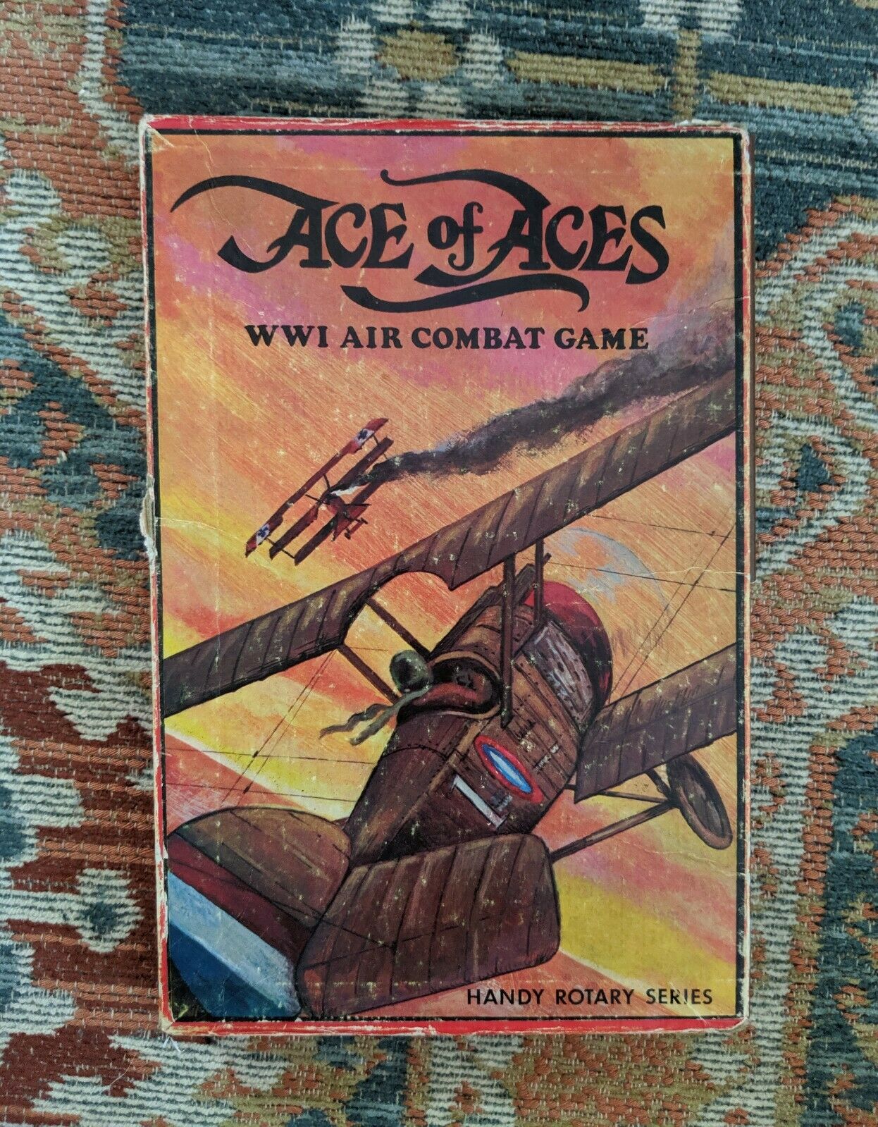 Ace Of Aces WWI Air Combat Game Handy Rotary Series Rare 1980 ' S Board ...