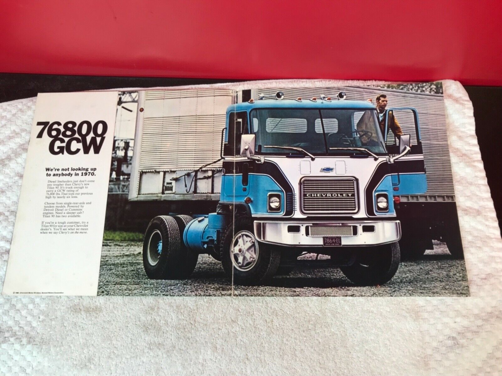 RARE 1969 CHEVROLET CHEVY TRUCKS TITAN 90 LARGE DEALER BROCHURE | #19880103