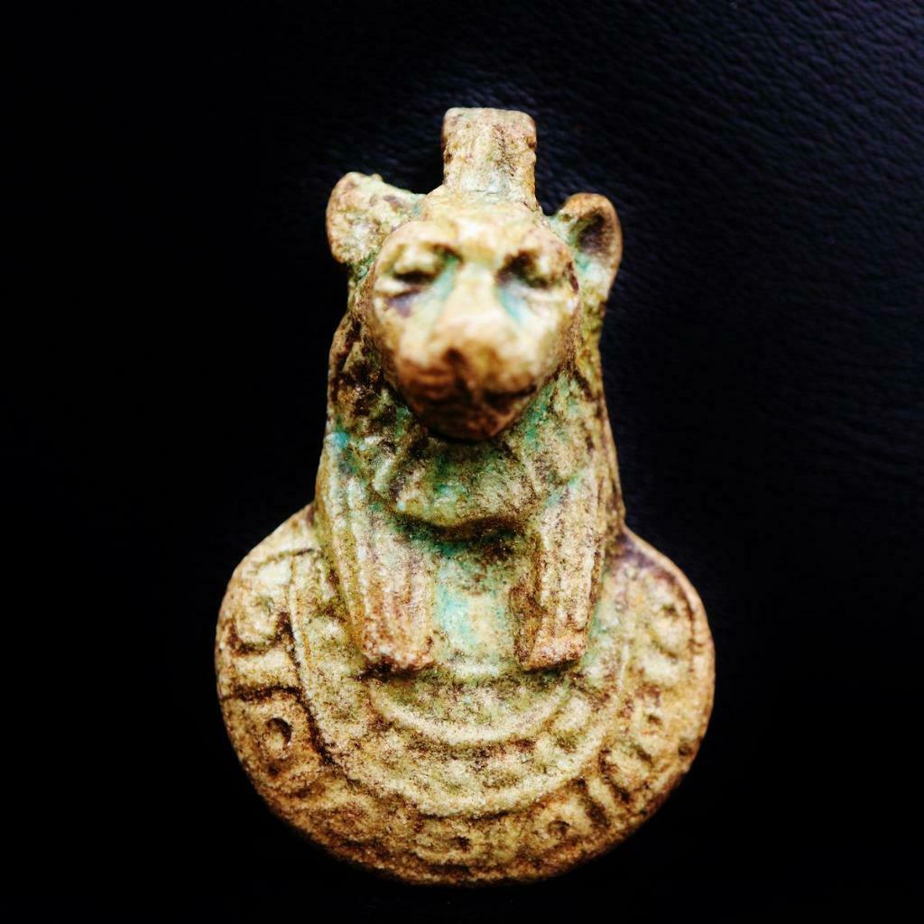 Rare Antique Faience Amulet Figurine Of Ancient Egyptian | #19904714