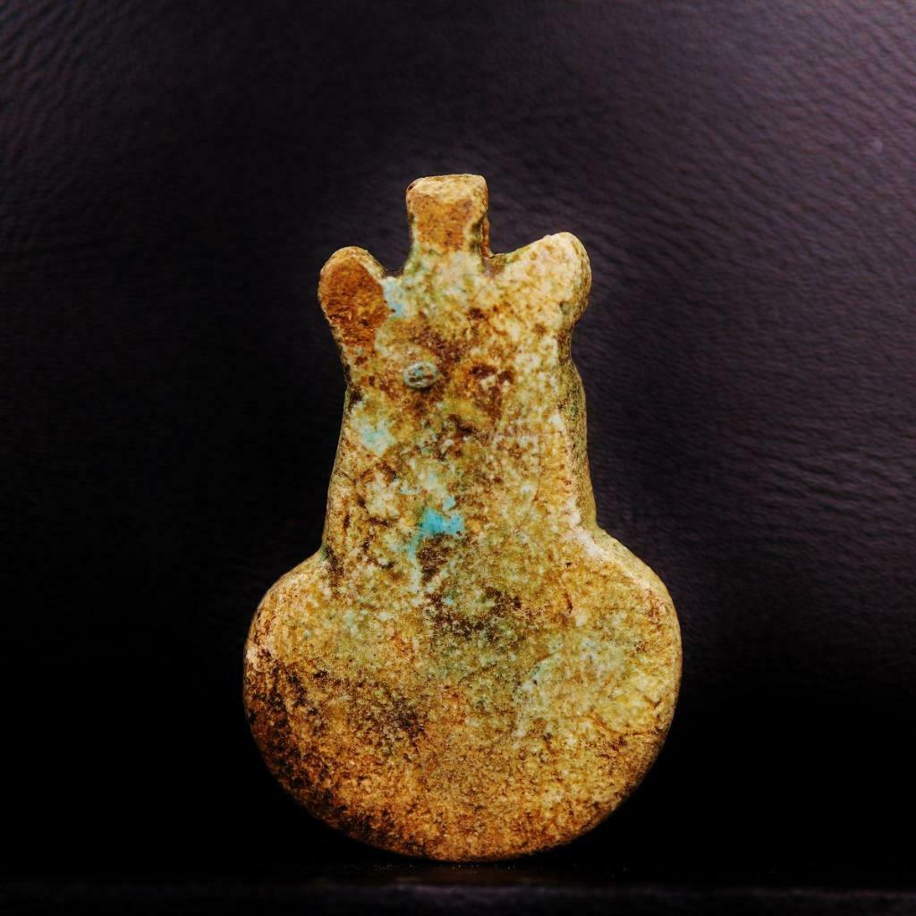 Rare Antique Faience Amulet Figurine Of Ancient Egyptian | #19904714